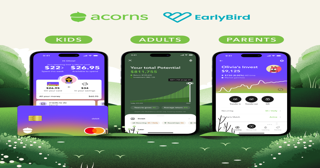 Acorns Doubles Down on Financial Wellness for the Whole Family | Acorns